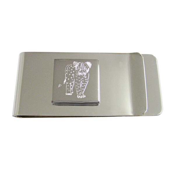 Kiola Designs | Accessories | Silver Toned Etched Cheetah Cub Money ...